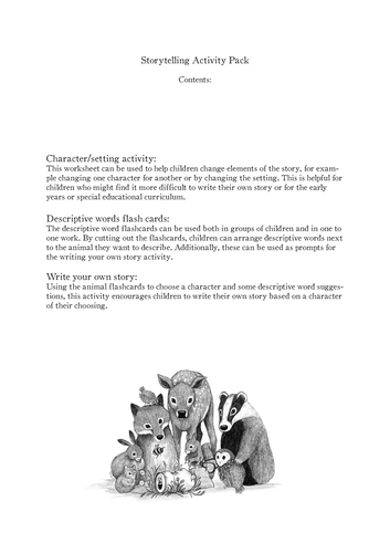 Storytelling activity pack | Teaching Resources