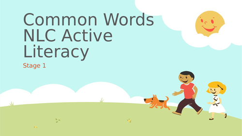 NLC Active Literacy Stage 1 Common Word PowerPoint | Teaching Resources