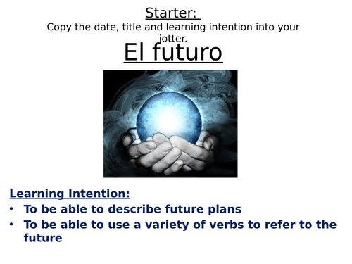 Spanish Near Future Tense | Teaching Resources