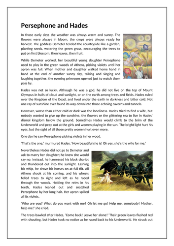 Myths and Legends Knowledge Unit KS3 | Teaching Resources