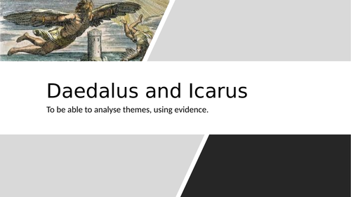 Themes and short stories - Daedalus and Icarus | Teaching Resources