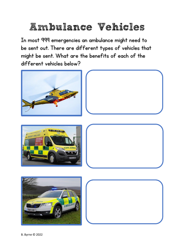 Emergency Service Vehicles (Police-Ambulance-Fire-Coastguard ...