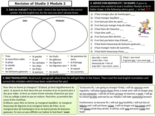 Studio 3 Revision Worksheets (All Modules 1-5) | Teaching Resources