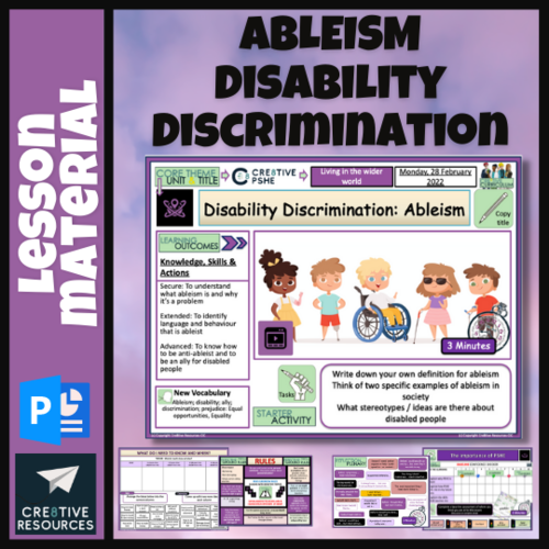 Ableism and Disability Discrimination PSHE | Teaching Resources