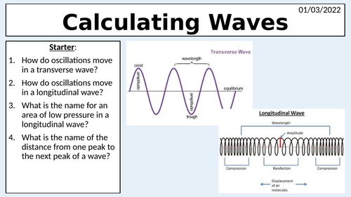 Observing, Calculating Waves and Sound Waves (3 lessons) | Teaching ...