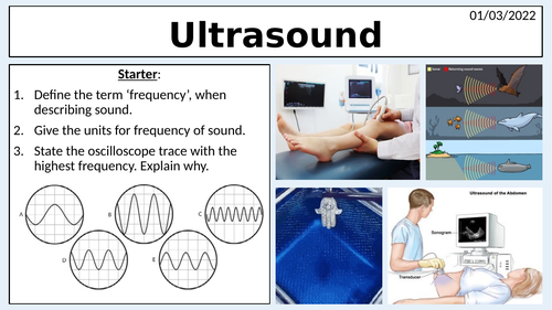 Hearing, Echoes, Reflections and Ultrasound (3 lessons) | Teaching ...
