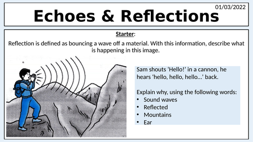 Hearing, Echoes, Reflections and Ultrasound (3 lessons) | Teaching ...