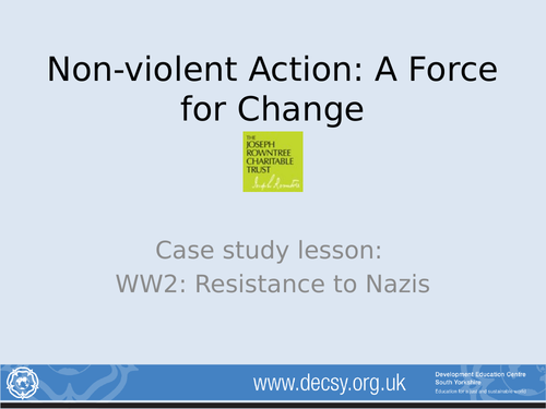 NVAFC Case Study: WW2 White Rose Movement | Teaching Resources