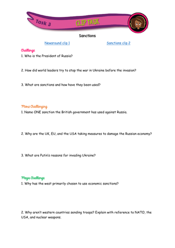 Ukraine and Russia KS2 | Teaching Resources