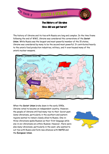 Ukraine and Russia KS2 | Teaching Resources