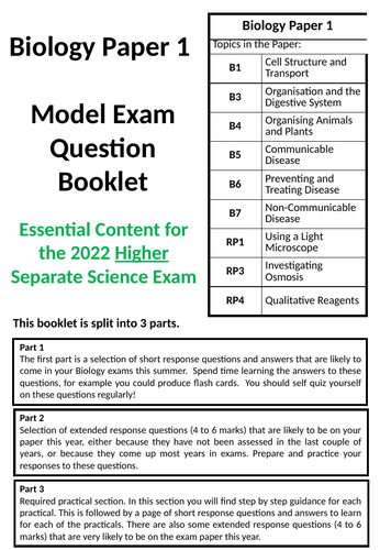 AQA GCSE Triple Science Revision Booklets Higher for 2022 | Teaching ... AQA GCSE Triple Science Revision Booklets Higher for 2022 | Teaching ...