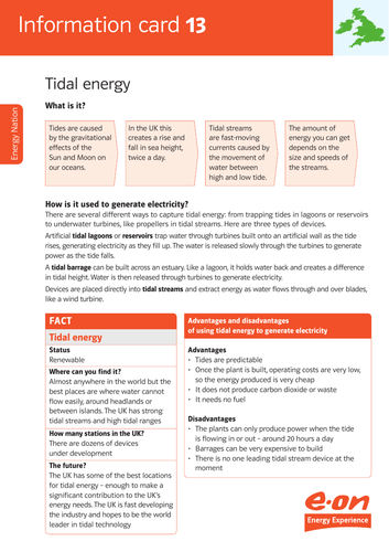 KS3/GCSE: Energy Resources - Ideal for cover / research lesson ...