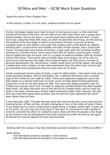 KS3 Of Mice and Men complete unit | Teaching Resources