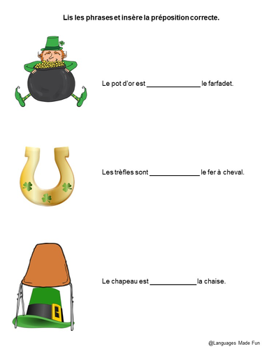 Le Jour de la Saint Patrick - French Activities | Teaching Resources