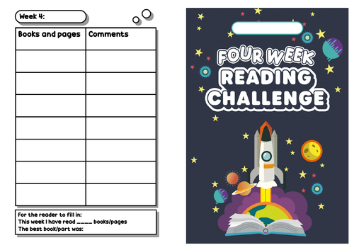 4 Week Reading Challenge | Teaching Resources