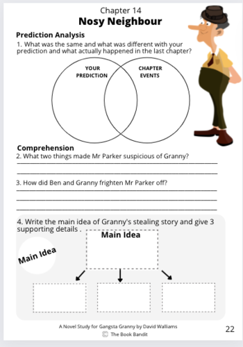 GANGSTA GRANNY NOVEL STUDY based on the book by David Walliams ...