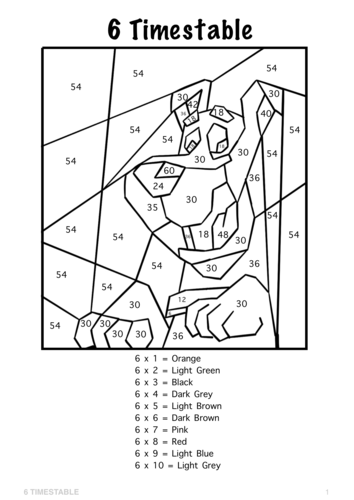 Timestable Colouring In Exercise Bundle | Teaching Resources