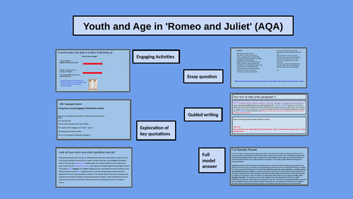 Youth and Age in 'Romeo and Juliet': AQA revision lesson with full ...