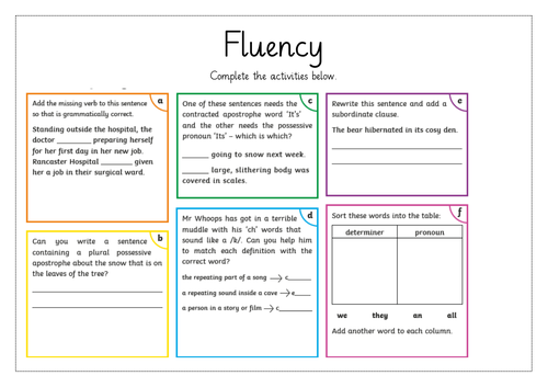Year 4 Maths and English Fluency Starters Part 4 | Teaching Resources