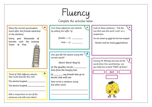 Year 4 Maths and English Fluency Starters Part 4 | Teaching Resources