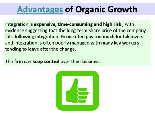 Business Growth and Demergers - A level Economics | Teaching Resources