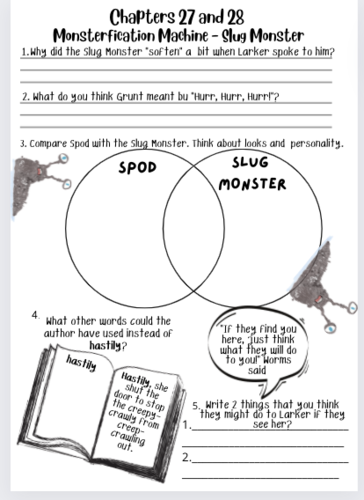 MEGAMONSTER by David Walliams - Novel Study with comprehension ...