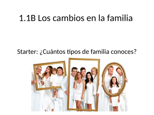 Los cambios en la familia | Teaching Resources