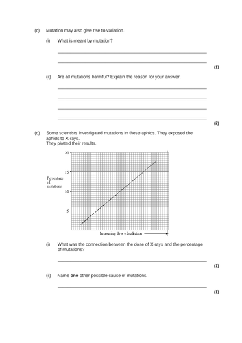 GCSE biology mutations | Teaching Resources
