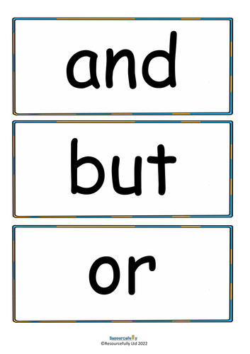 Coordinating Conjunctions Year 2 | Teaching Resources