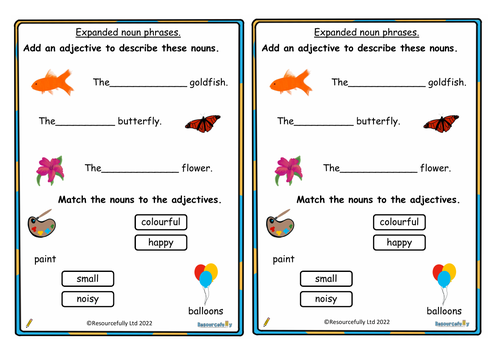 Expanded Noun Phrases Bundle - Year 2 | Teaching Resources