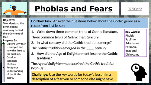 Gothic Unit KS3 | Teaching Resources