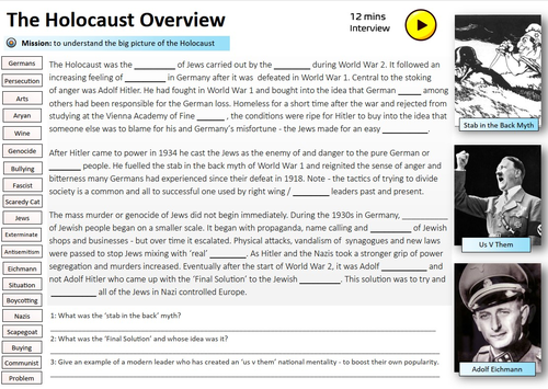 Holocaust 100 pg Pack + Anne Frank + Activities + PowerPoint | Teaching ...