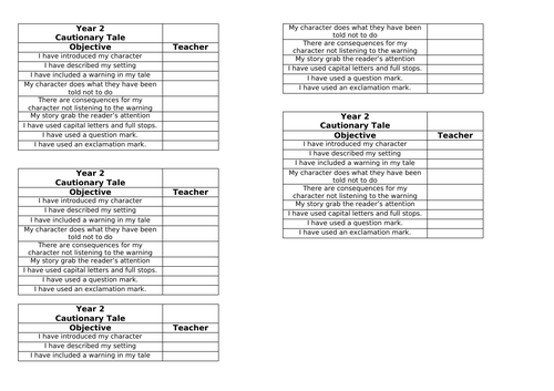 Into The Forest - Cautionary Tale | Teaching Resources