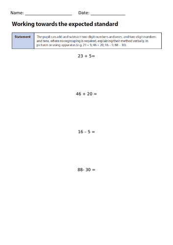 Year 2 TAF Maths WTS | Teaching Resources
