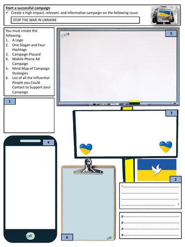 Stop the War in Ukraine Activity | Teaching Resources