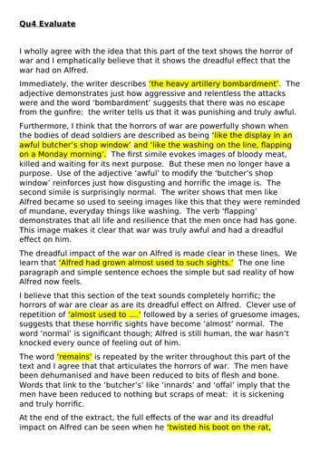 GCSE English Language AQA Paper 1 Practice - Using 'Propping Up the ...