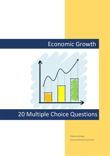 Economic Growth - 20 Multiple Choice Questions for Economics | Teaching ...