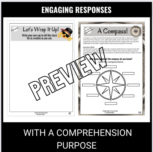 THE LAST BEAR Novel Study and Reading Comprehension Questions ...