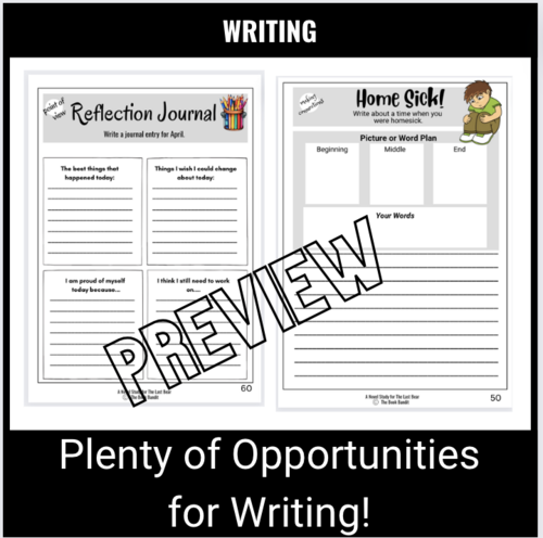 THE LAST BEAR Novel Study and Reading Comprehension Questions ...