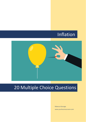 Inflation - 20 Multiple Choice Questions for Economics | Teaching Resources