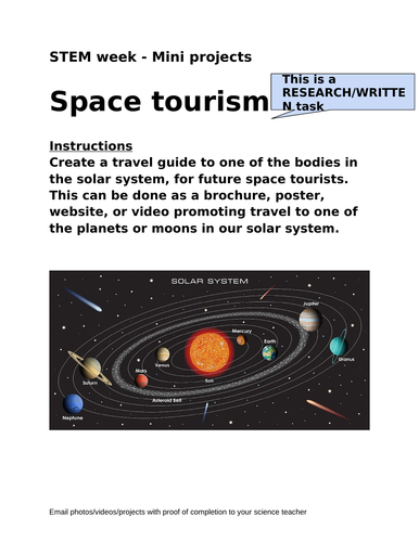 STEM week science week mini tasks | Teaching Resources