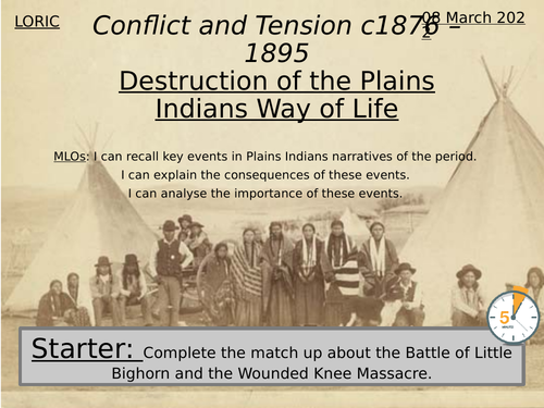 American West Revision Bundle. (Edexcel Chapter 3 Conflict and Conquest ...