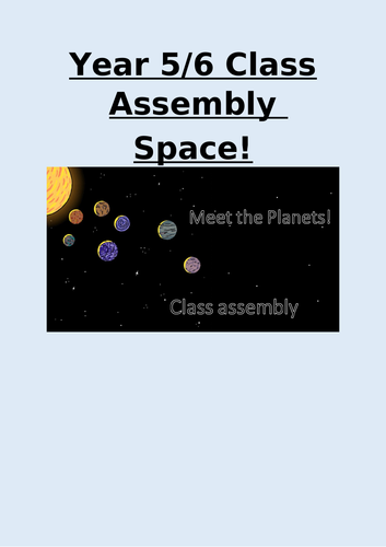 Year 5 or 6 Space Assembly | Teaching Resources