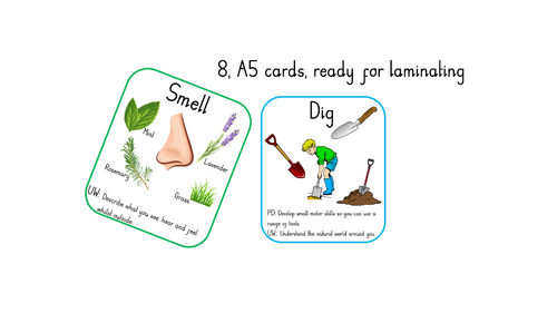 8 Outdoor Cards | Teaching Resources