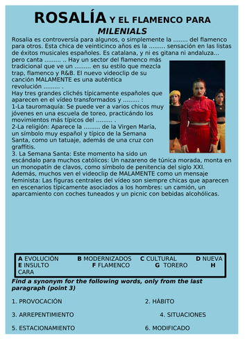 LA MUSICA EN ESPANA - ALevel & DP Spanish B | Teaching Resources