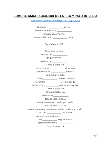 LA MUSICA EN ESPANA - ALevel & DP Spanish B | Teaching Resources