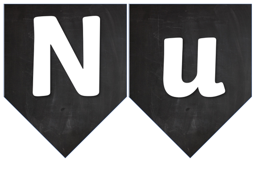 Chalkboard Literacy and Numeracy Display Lettering | Teaching Resources