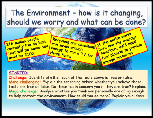 Environment Changes | Teaching Resources