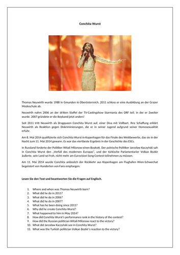 Eurovision Song Contest / Global music events | Teaching Resources