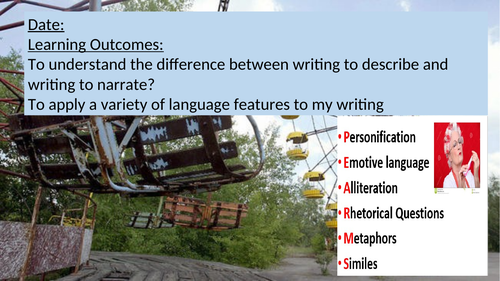 Creative Writing - Writing to Describe/Narrate - Funfair | Teaching ...